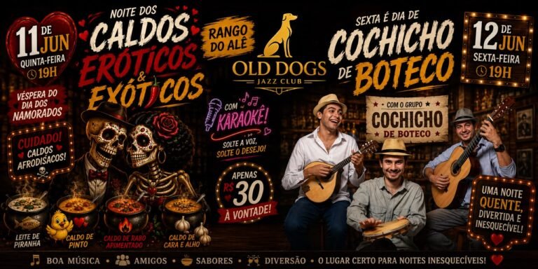 Caldos Exóticos do Rango do Alê e o Chorinho do Cochicho de Boteco ...